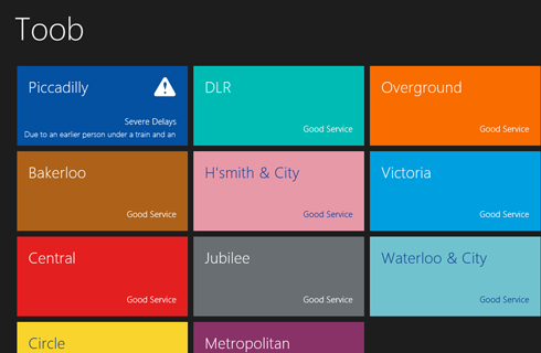 Toob - London Underground travel app
